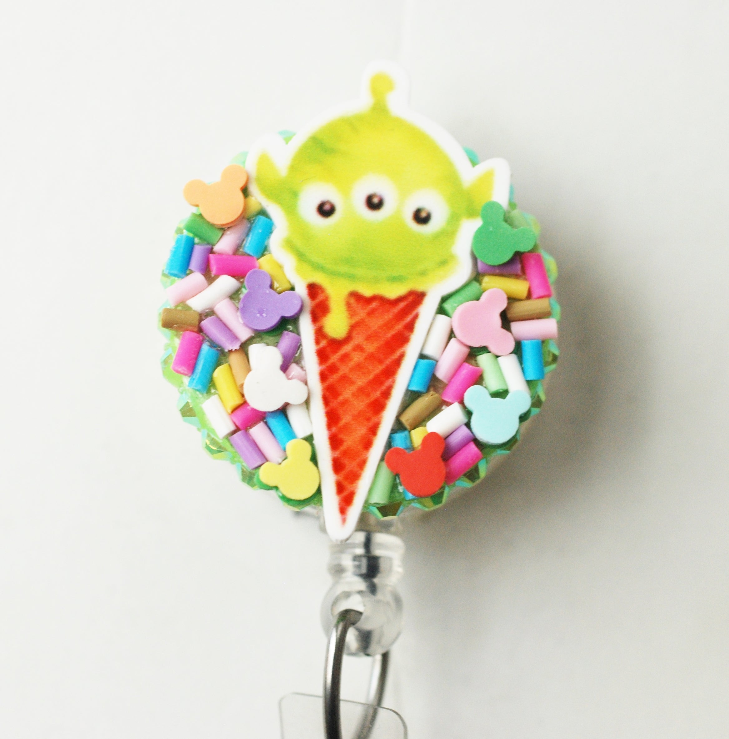 Toy Story Alien Ice-Cream Retractable ID Badge Reel – Zipperedheart