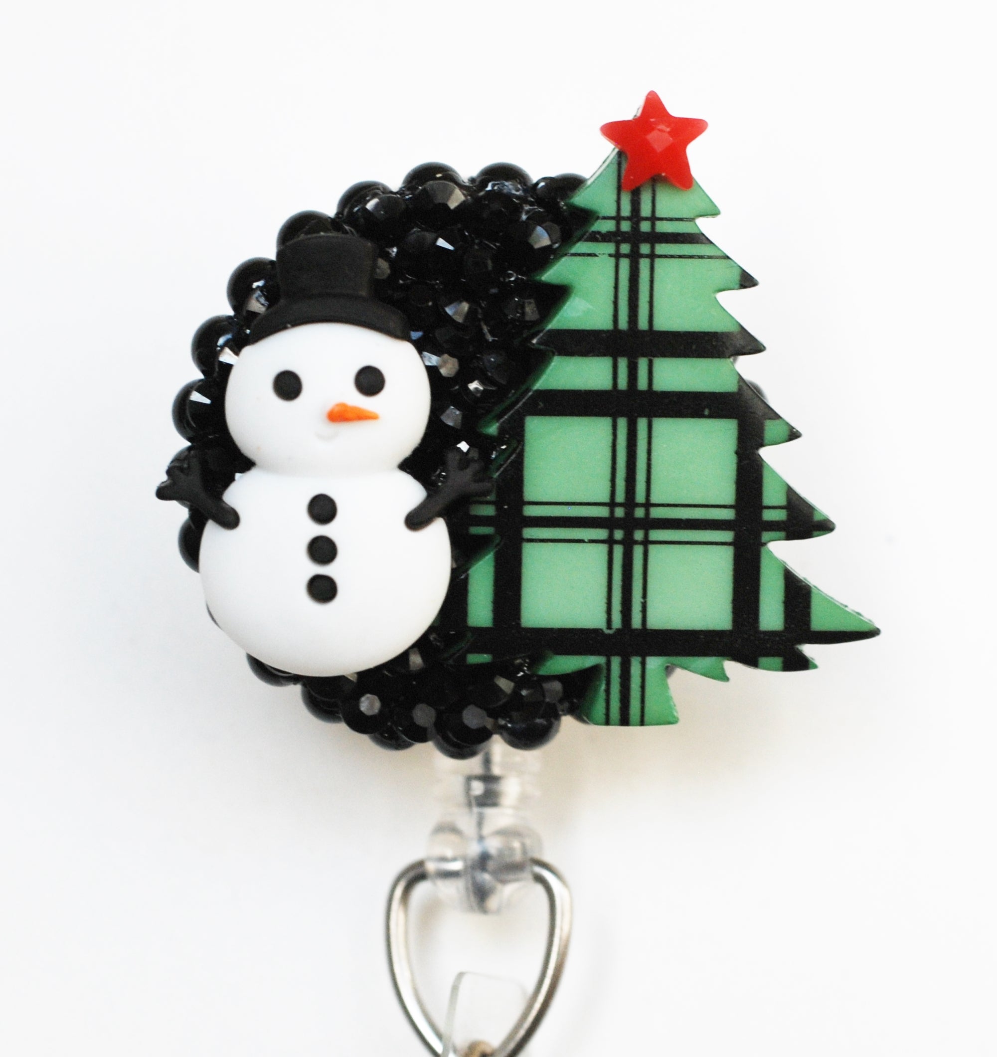 It's A Stylish Christmas Retractable ID Badge Reel – Zipperedheart